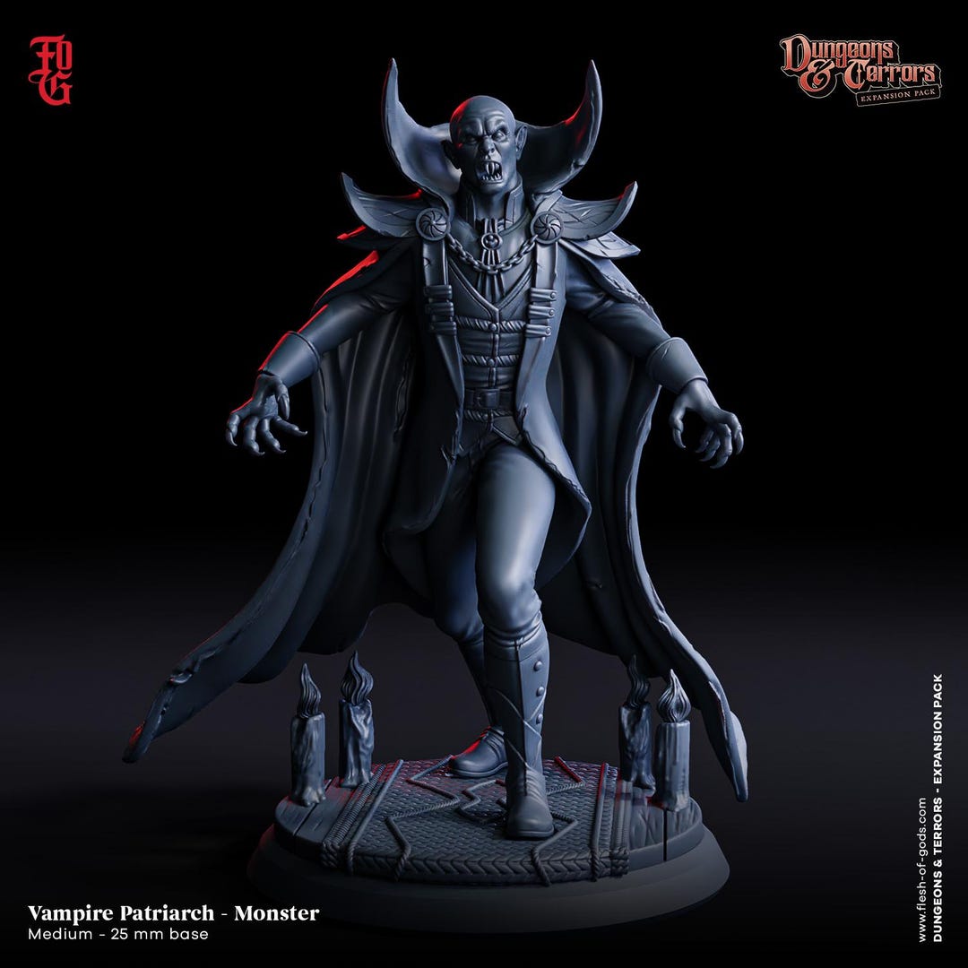 Vampire Patriarch - Monster - Flesh of Gods - Dungeons & Terrors - Etsy