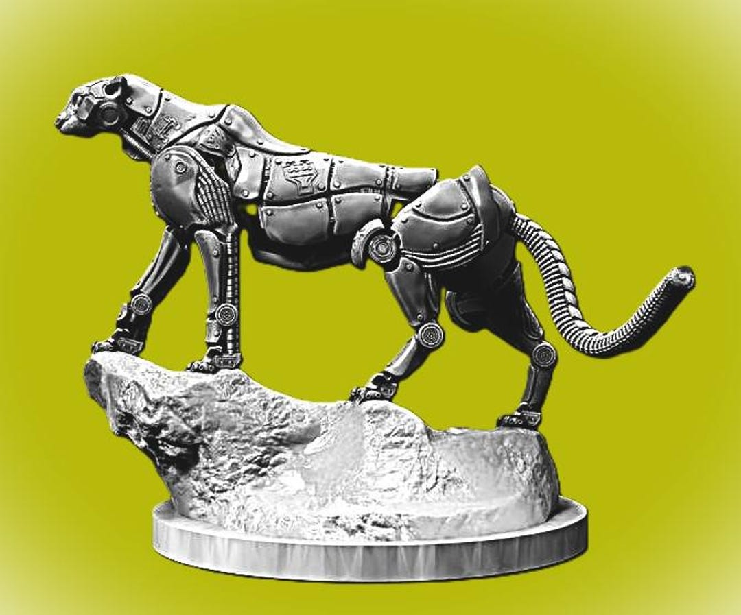 Cheetah Mecha Robot - Mecha Zoo - Dino and Dog Miniatures - Etsy