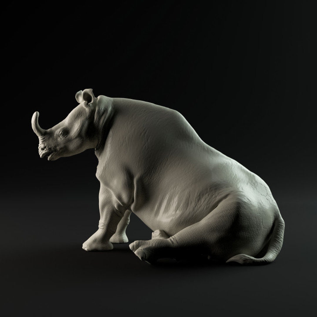Megacerops/brontotherium Sitting - Dino and Dog Miniatures - Etsy