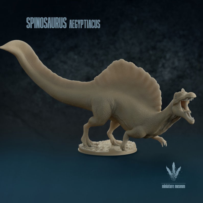 Spinosaurus Aegyptiacus - UNPAINTED - Miniature Museum - Etsy