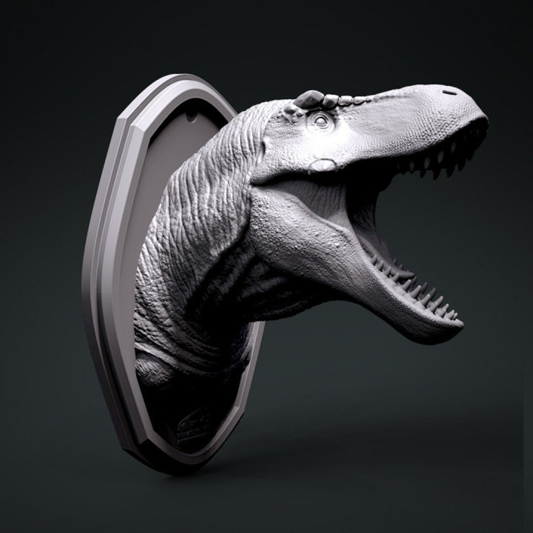 Trex Hunting Trophy - UNPAINTED - Clynche Art - Etsy