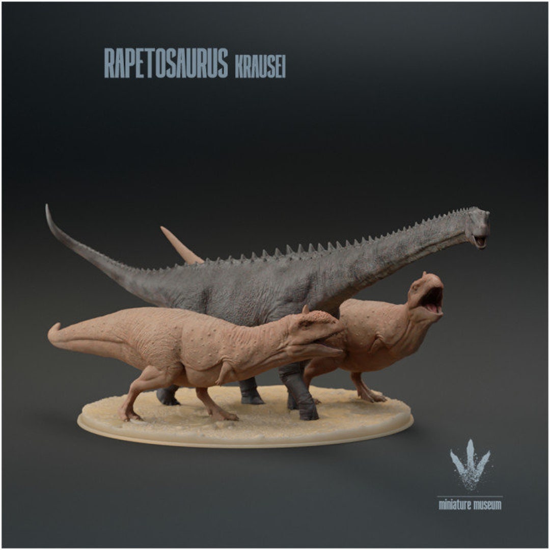 Rapetosaurus Krausei : Majungasaurus Attack - UNPAINTED - Miniature ...