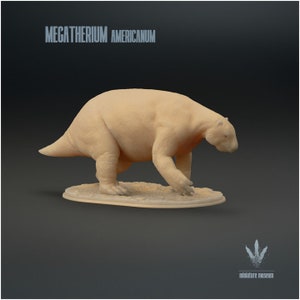 Megatherium Americanum - UNPAINTED - Miniature Museum - Etsy