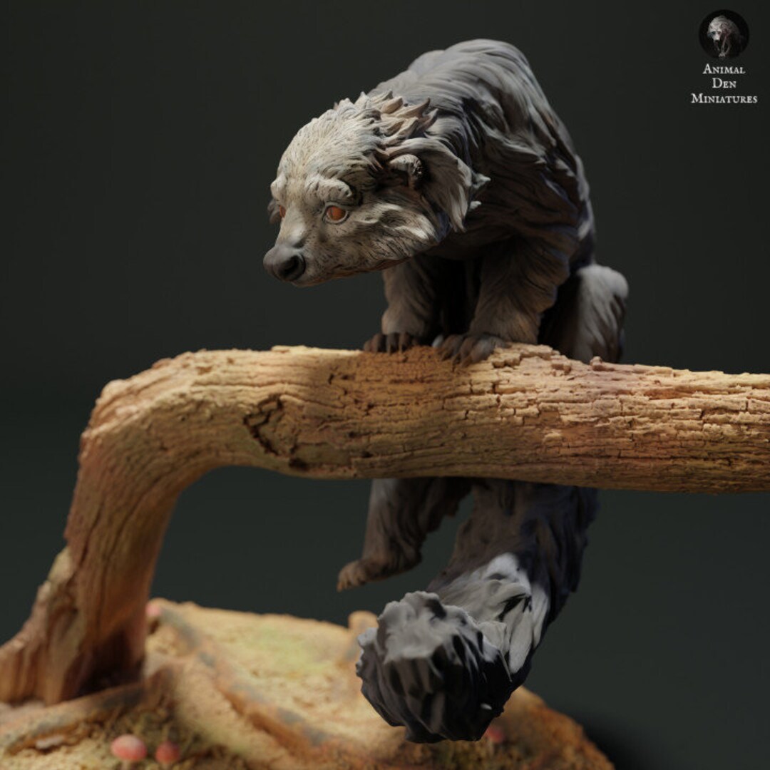 Binturong Climbing - UNPAINTED - Animal Den Miniatures - Etsy