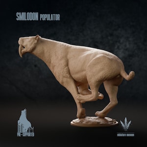 Smilodon Populator - UNPAINTED - Miniature Museum - Etsy