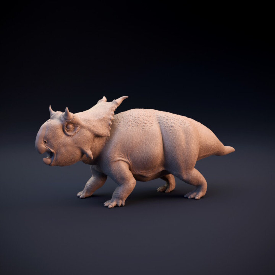 Juvenile Diabloceratops - Dinosaur Baby- Dino and Dog Miniatures - Etsy