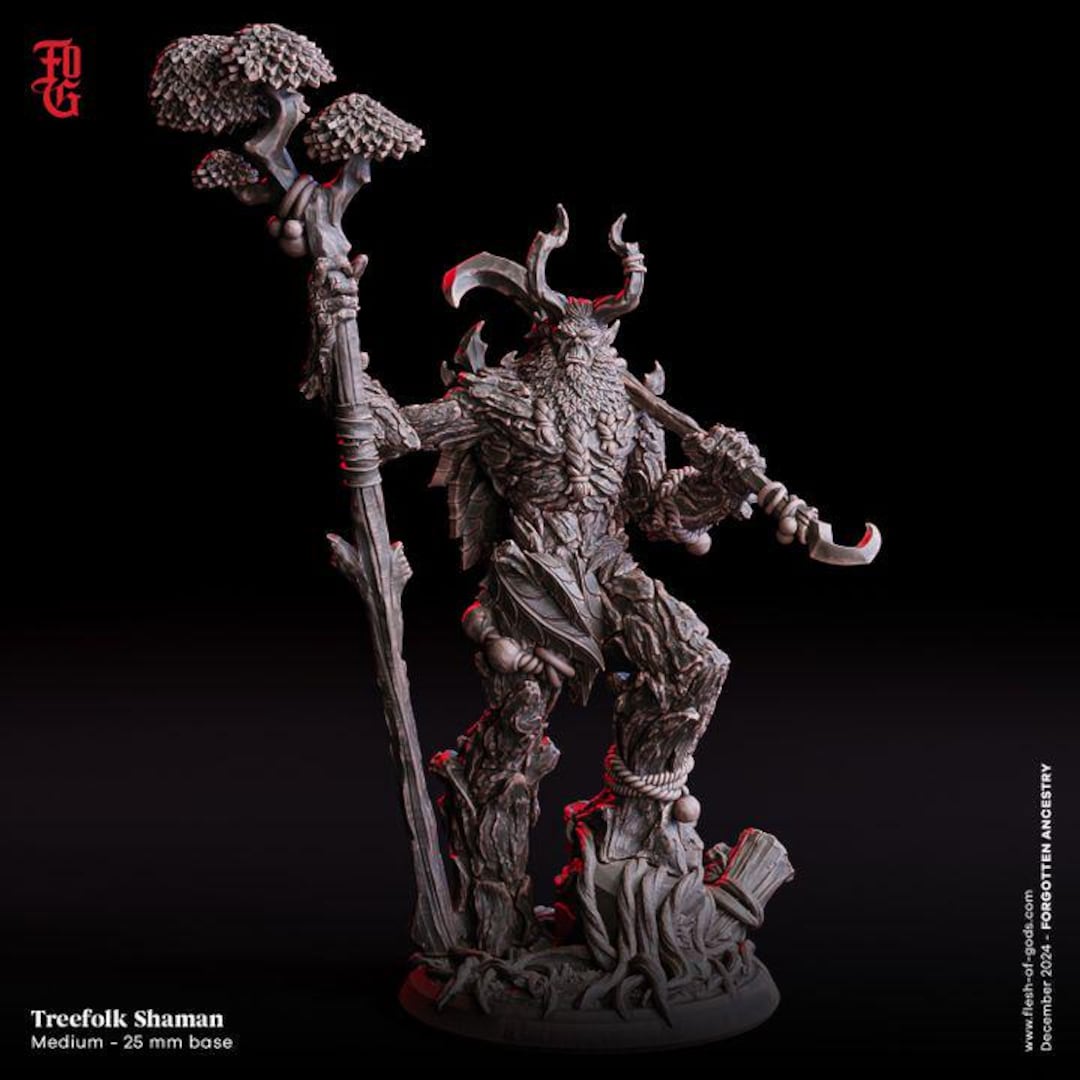Treefolk Shaman - Flesh of Gods - Etsy