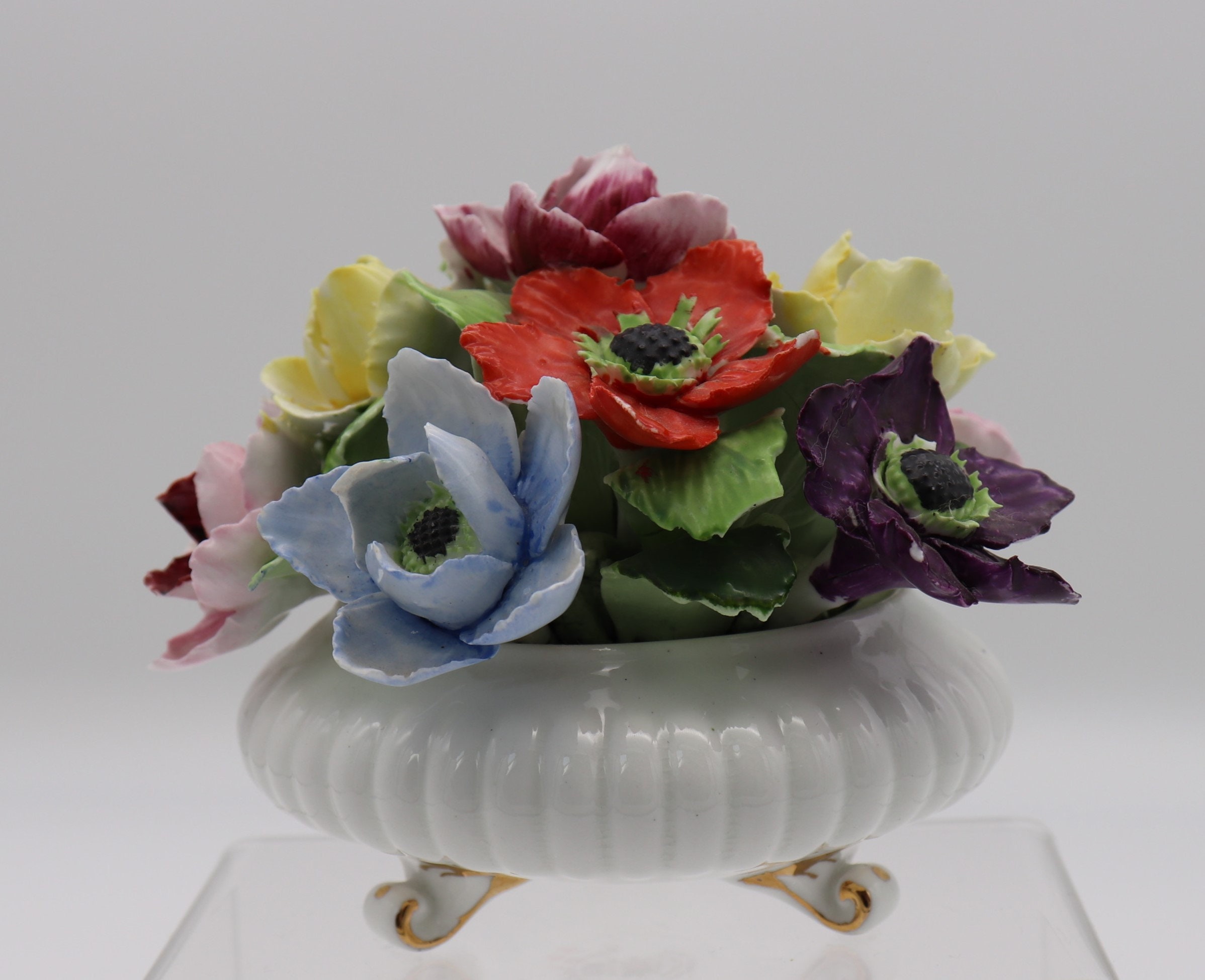 English Royal Adderley Hand-painted Bone China Floral Bouquet - Etsy