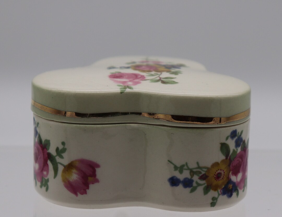 Royal Worcester Porcelain Trinket Box - Palissy Petite Collection - Etsy