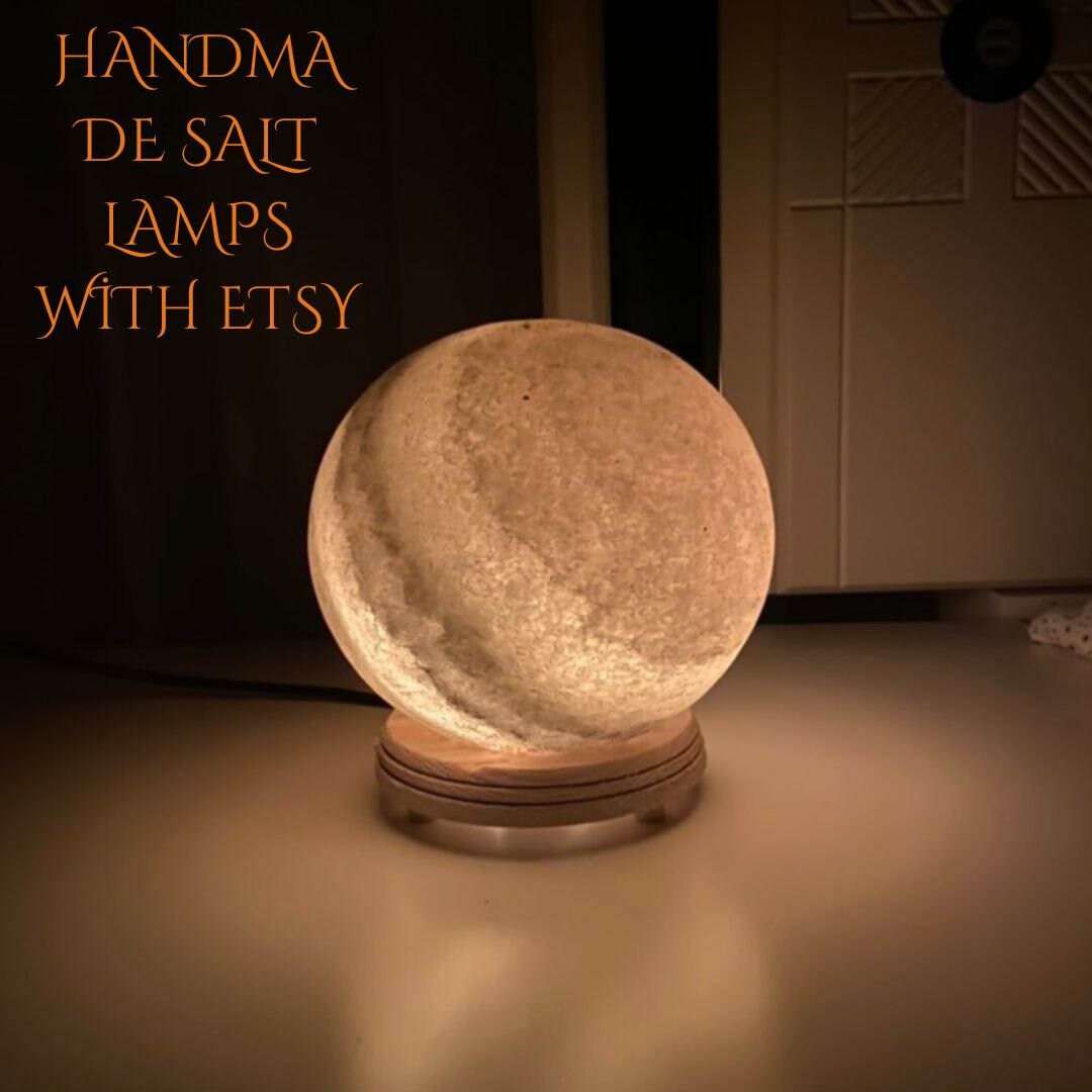 A Stylish Salt Lamp That You Can Use as a Round Earth Model Night Light ...