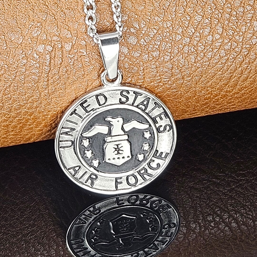 Air Force Pendant Stainless Steel Necklace or Key Chain - Etsy