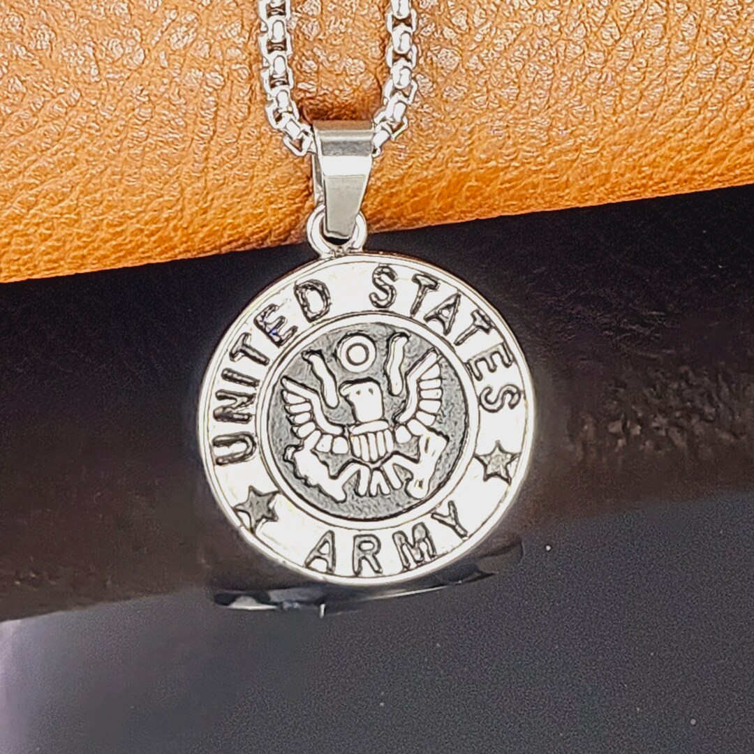 Army Pendant Stainless Steel Necklace or Key Chain - Etsy