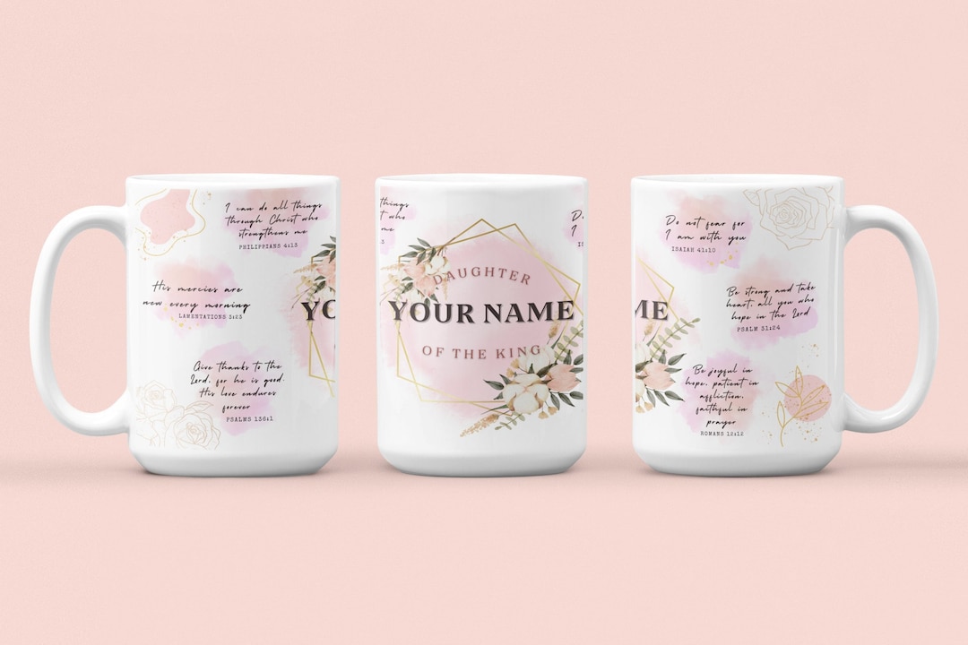 Personalized Christian Mug, Bible Verses Mug,religious Mug Design,bible ...