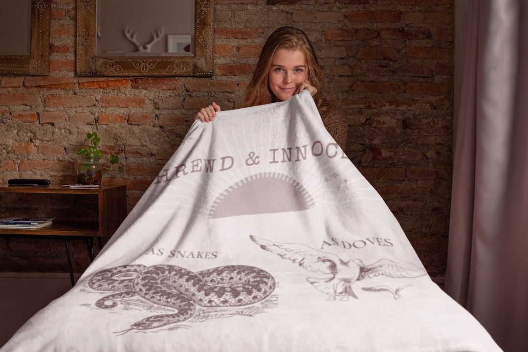 Bible Verse Blanket, Matthew 10:16 Cozy Blanket, Shrewd as Snakes and ...