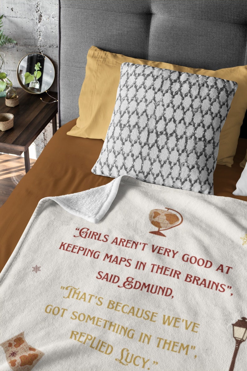 Narnia Blanket, Lucy and Edmund, Chronicles of Narnia Blanket, Bookworm ...