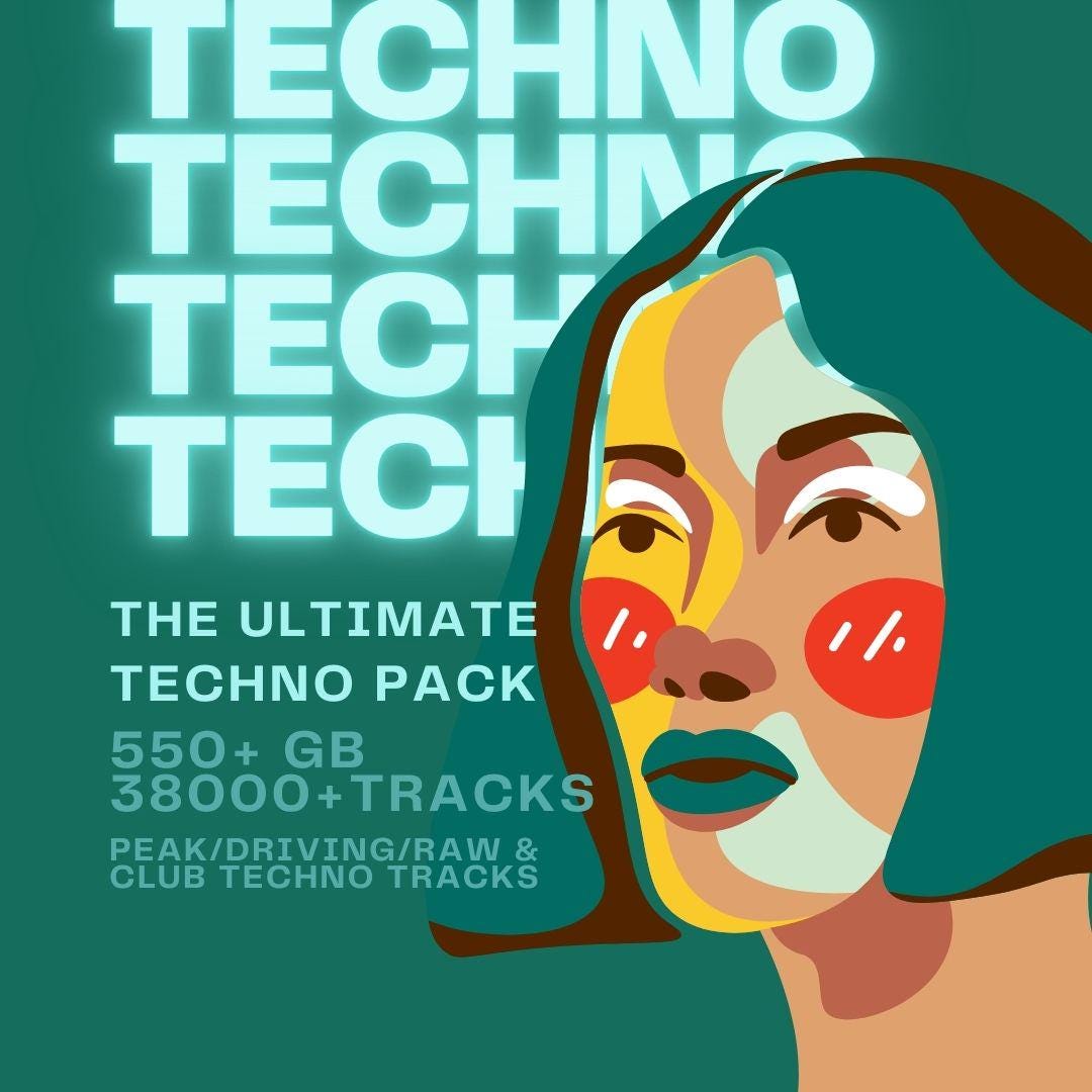 Techno Pack the Ultimate Techno Pack 550 GB of Peak/driving/raw & Club ...
