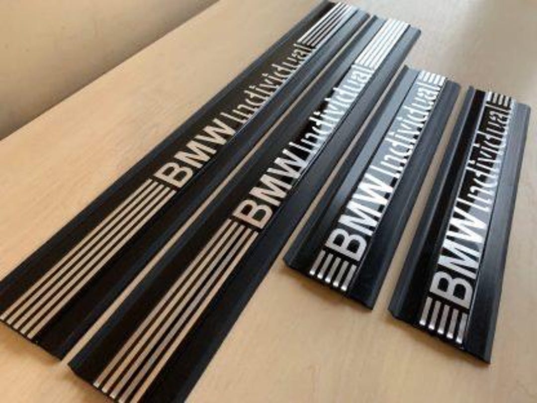 BMW E34 Door Sill Plate Protectors, Front/rear Scuff Guards - Etsy