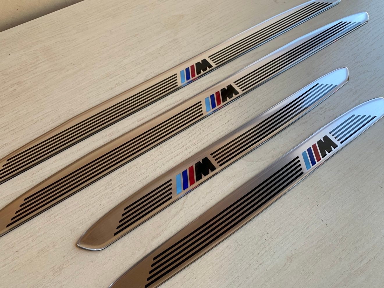 Auto Door Sill Plate Protectors BMW E60 E61 E81 E82 E87 E88 Thresholds ...