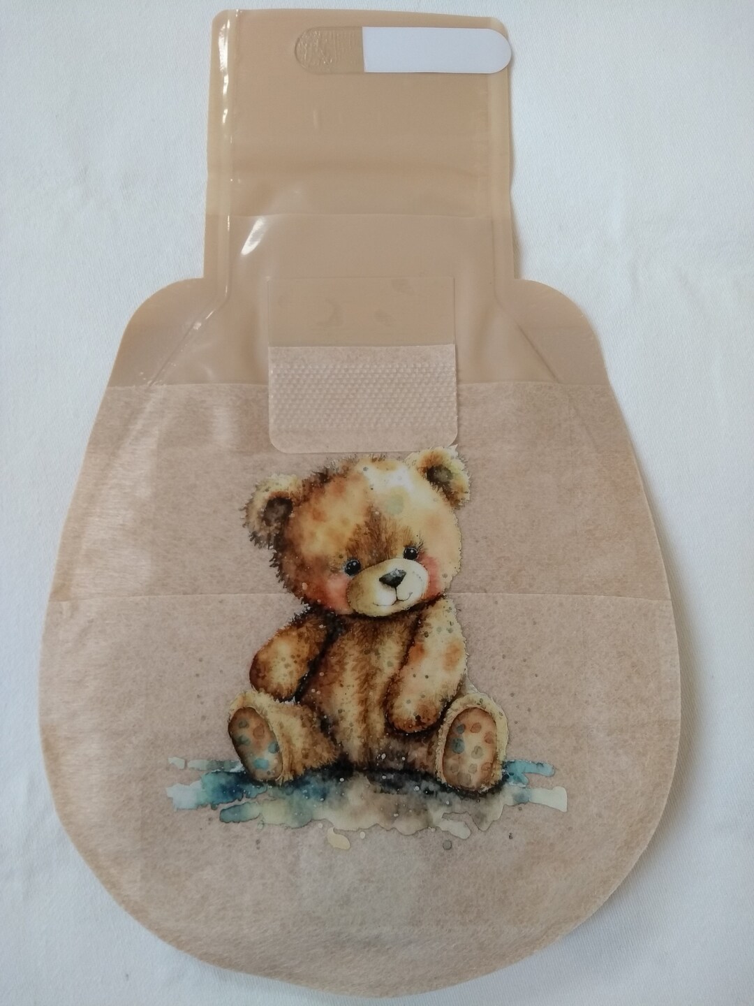 Child Colostomy/ Stoma Bag Transfer Label / Cover Teddy Bear Includes ...