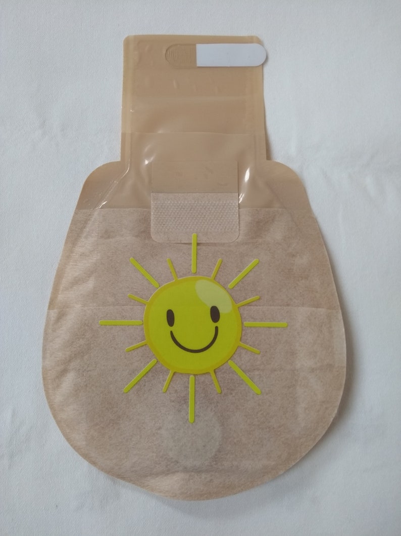 Child Colostomy/ Stoma Bag Transfer Label / Cover Smile Sunshine ...