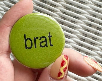 Charli XCX Brat Album Set of Pin Buttons - Etsy