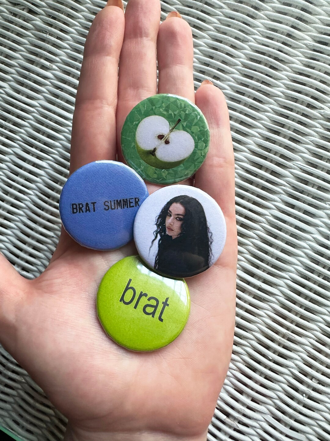 Charli Xcx Brat Button Pin Quartet - Etsy