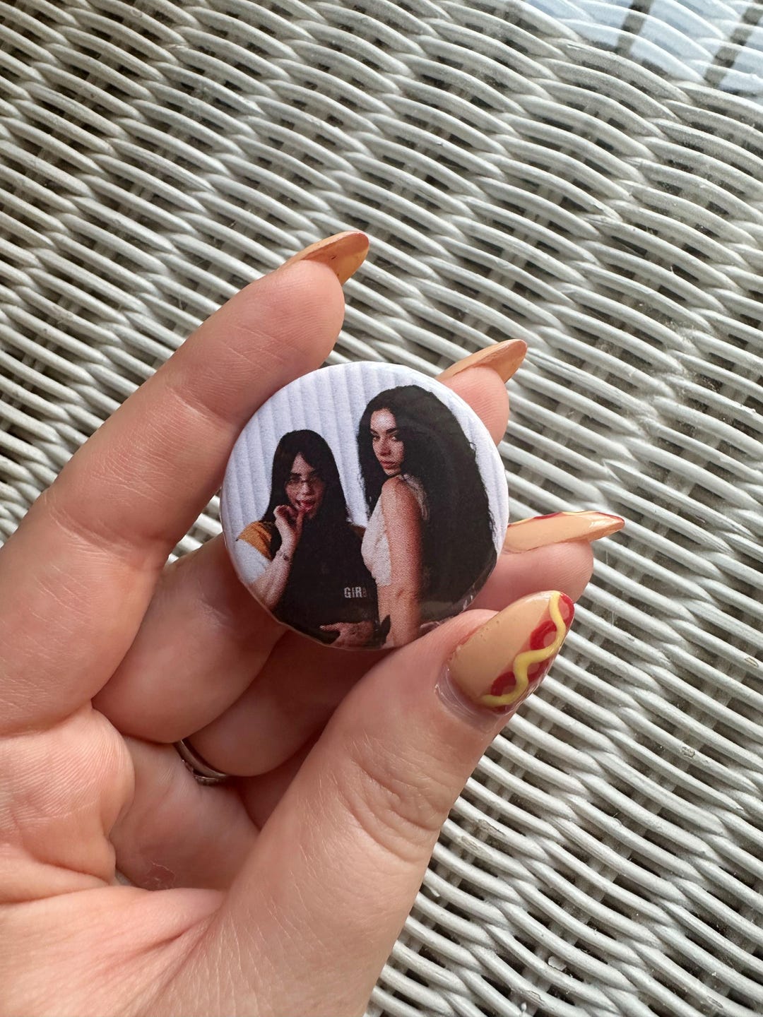 Charli and Billie Guess Button Pin - Etsy