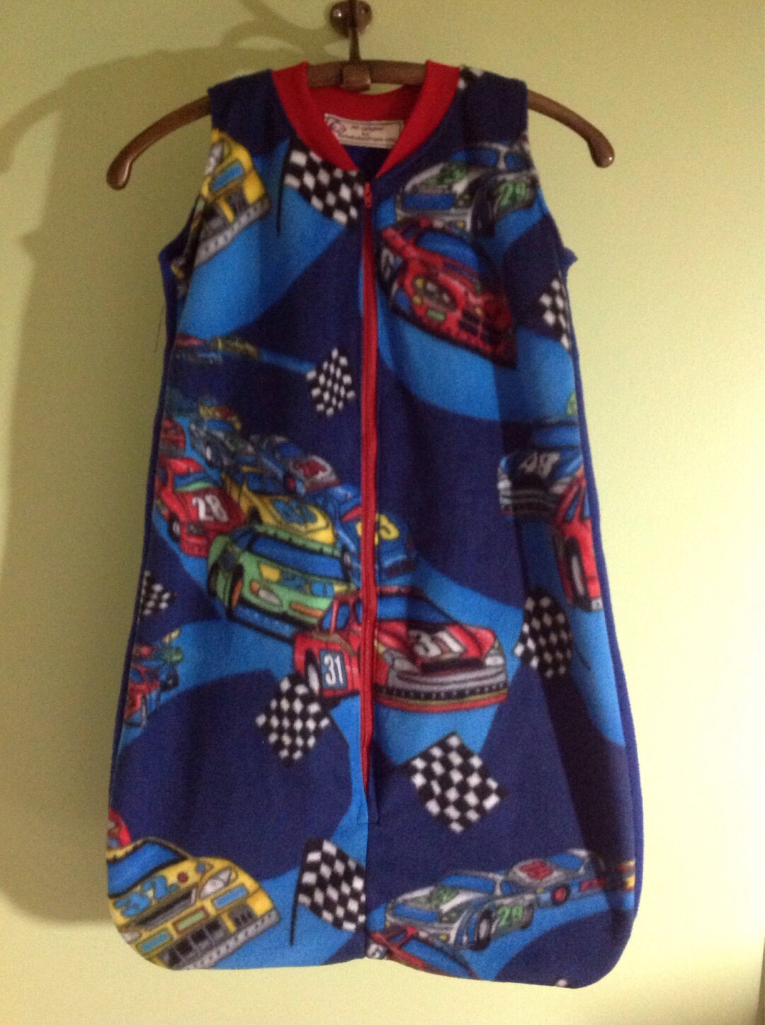 New-fleece-nascar-sleep Blanket Sleeper Sack-12-24 M-custom-handmade - Etsy