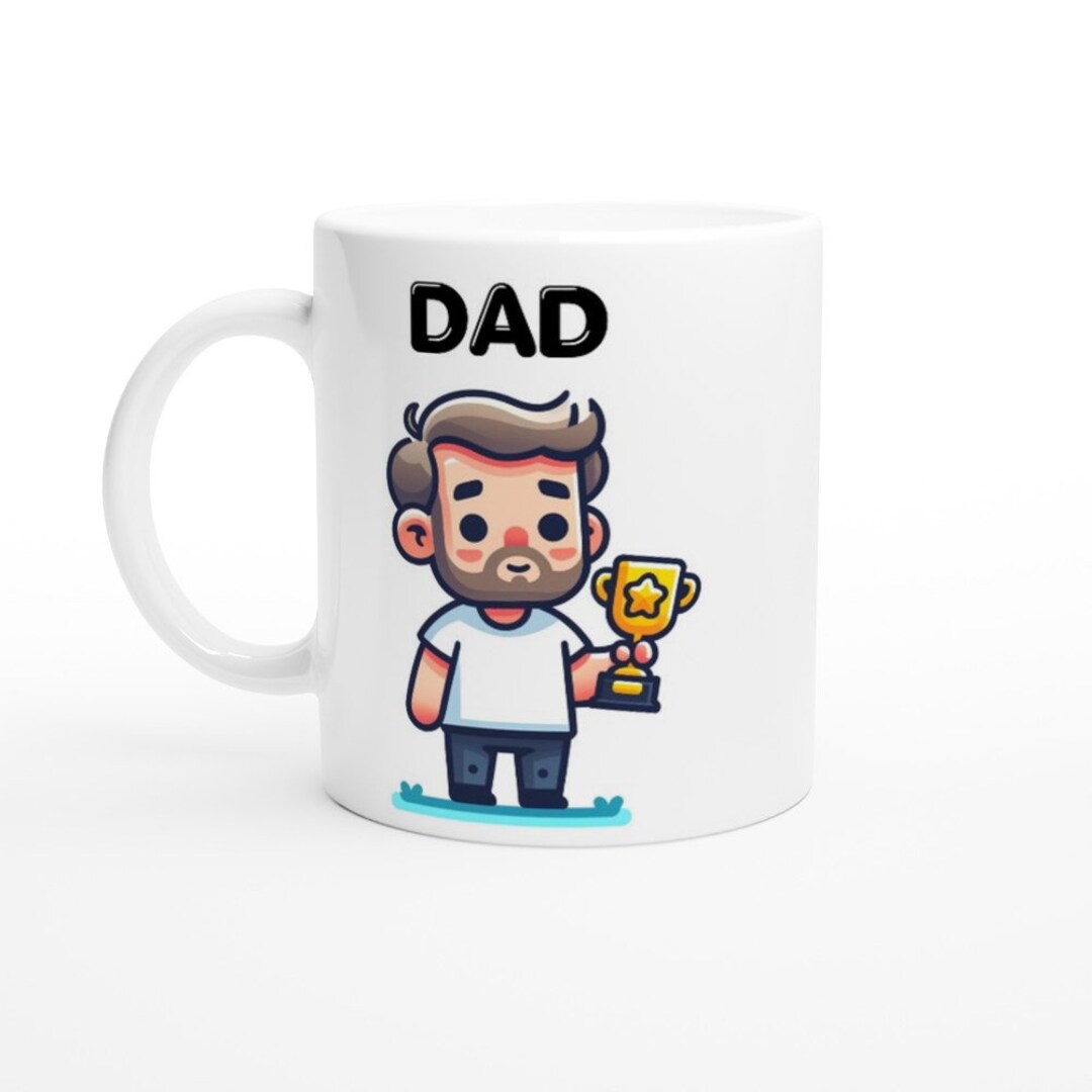 Coffee Mug Father's Day Trophy Dad Tea Cup Gift Father's Day Winner ...