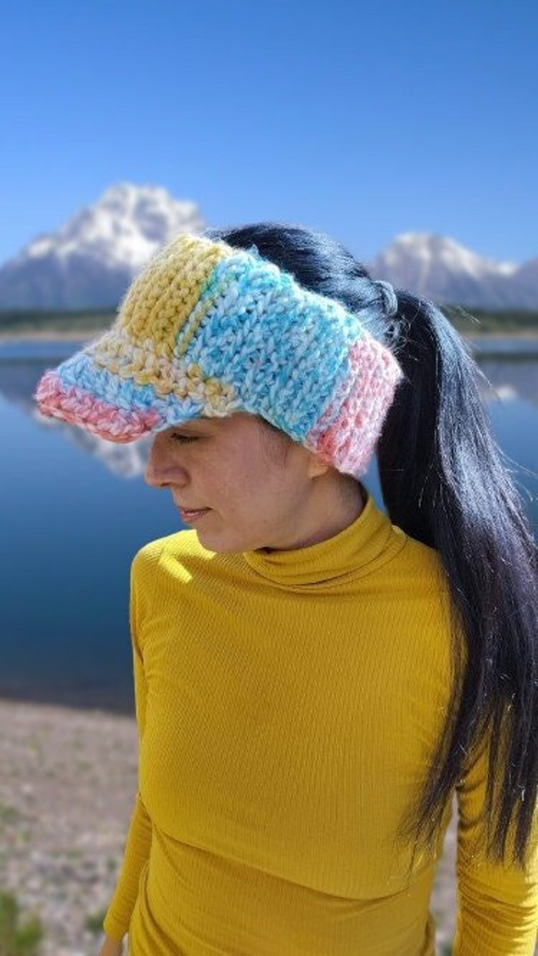 Crochet Visor Pattern, Crochet Visor, Hat With Crochet Visor, Crochet ...