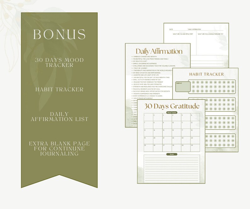 Printable Small Wins Gratitude Journal Prompt 30 Days Challenge Habit ...