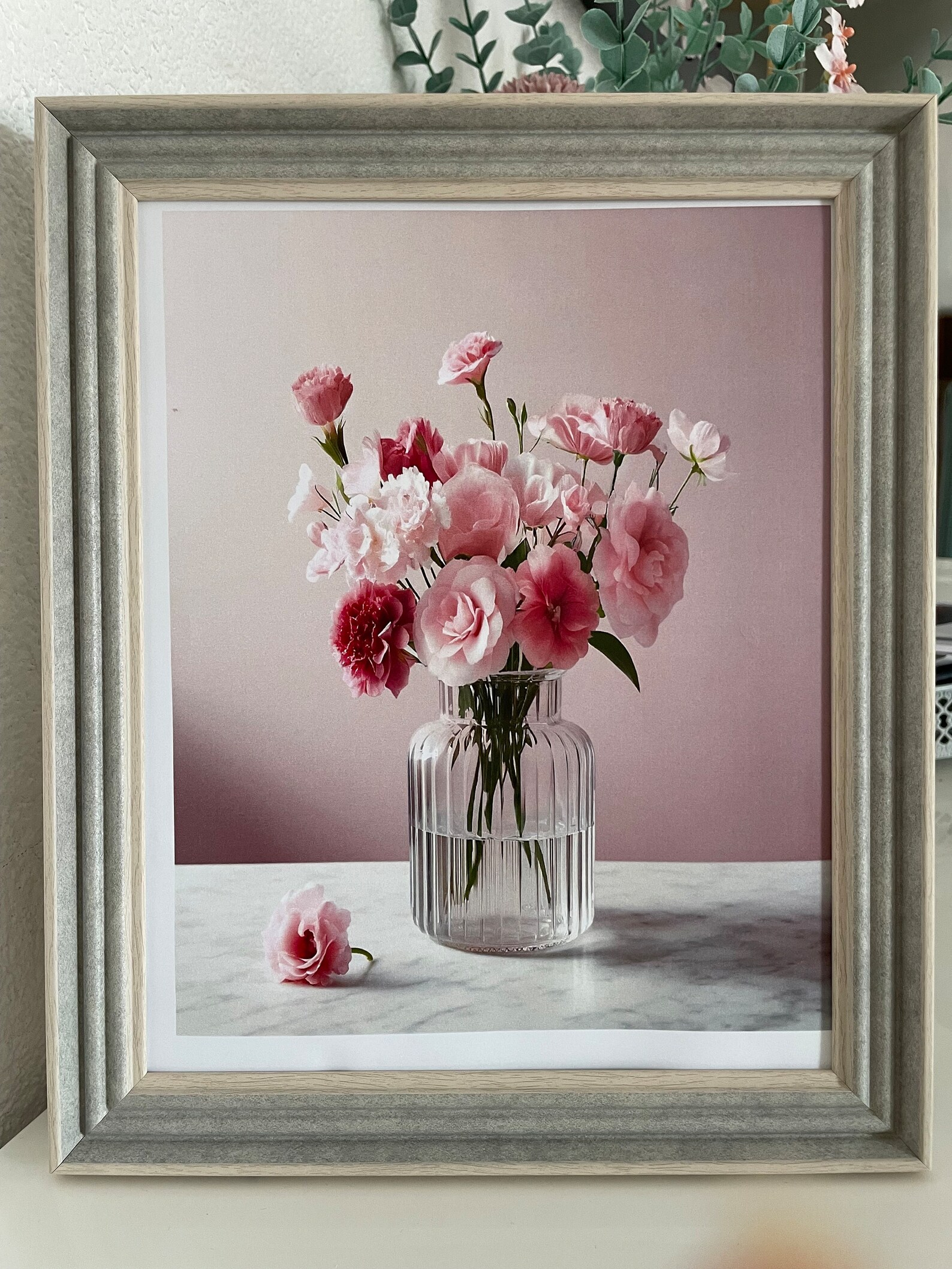 Lovely Pink Floral Digital Poster, AI Art for Home Decor, Sizes up to ...
