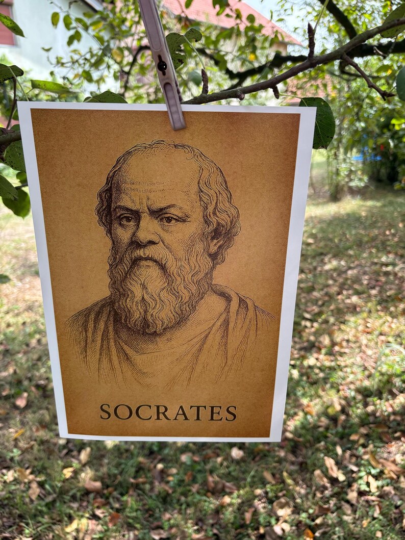 SOCRATES – Ancient Greek Philosopher | Vintage Philosophy Wall Art ...