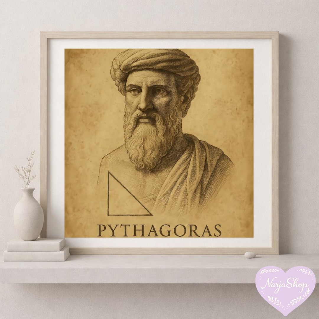 PYTHAGORAS – Ancient Greek Philosopher & Mathematician | Vintage ...