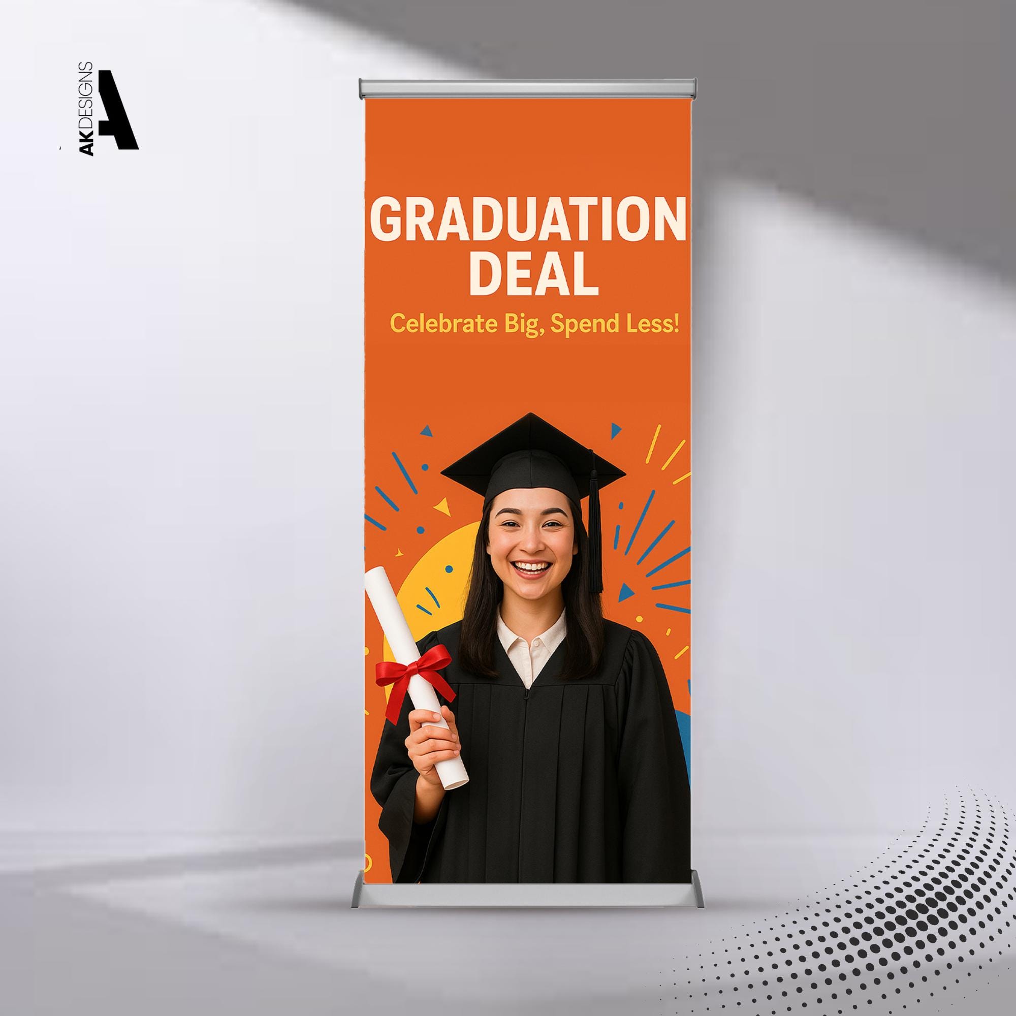 Custom Graduation Week Pull up Banner | Graduation Week Pop up Banner ...