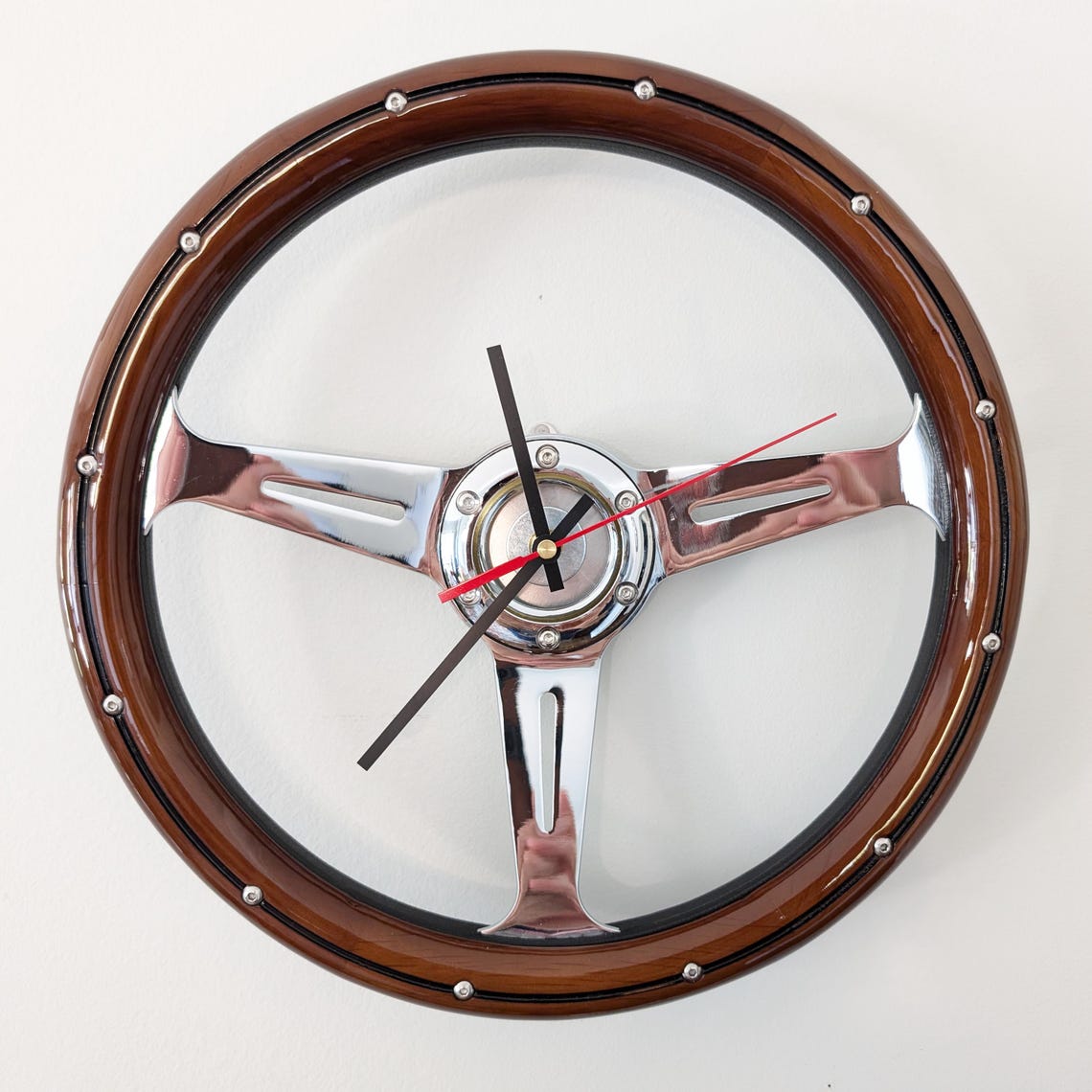 14“ Motorsports Racing Wall Clock, Home Office Decor, Man Cave, Free ...