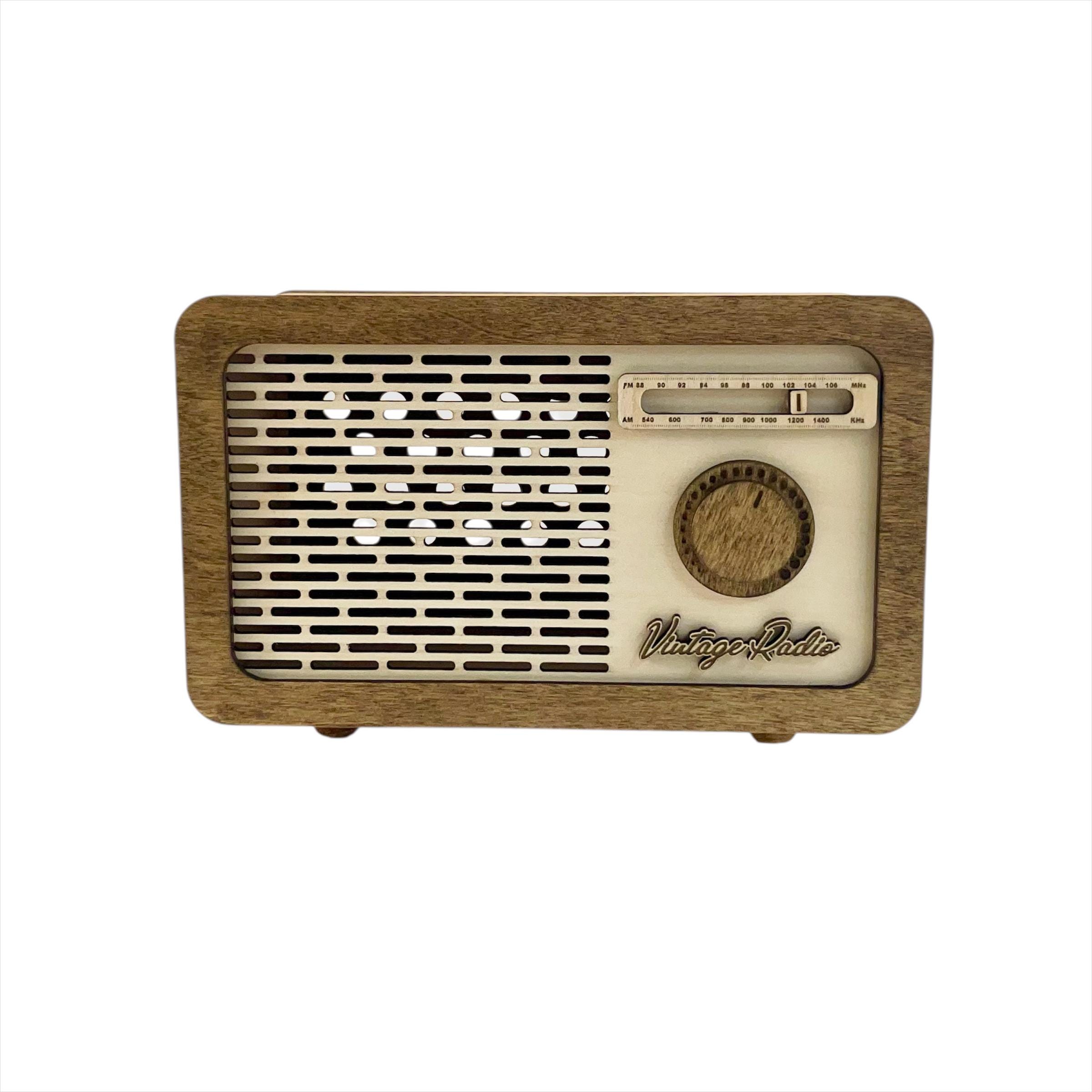 Vintage Radio for Bluetooth Speaker | Laser Cut | Digital File - Etsy