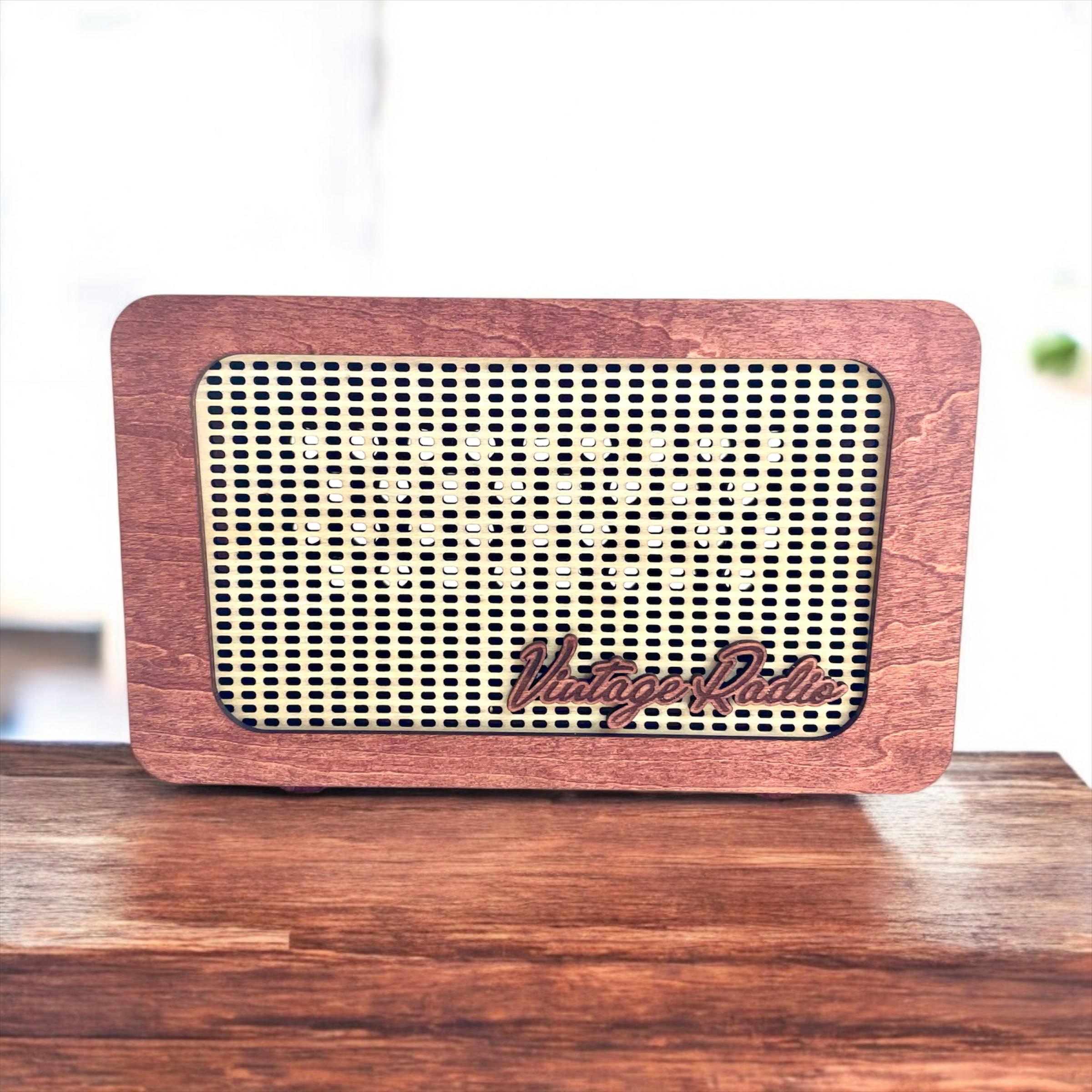 Vintage Radio for Bluetooth Speaker | Laser Cut | Digital File - Etsy