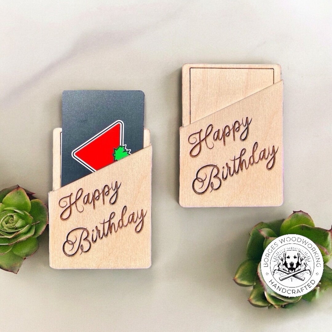 Digital File | Happy Birthday Gift Card Holder - Etsy