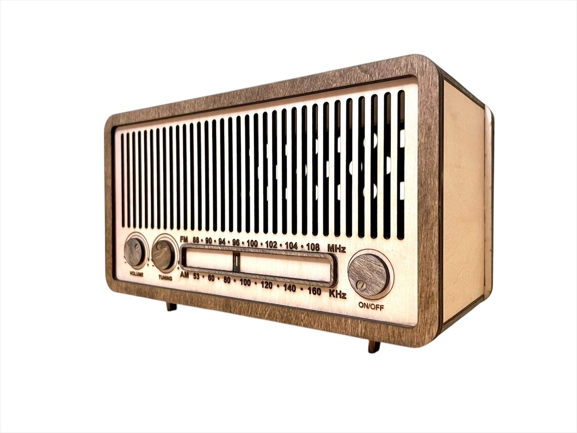 Vintage Radio for Bluetooth Speaker | Laser Cut | Digital File - Etsy