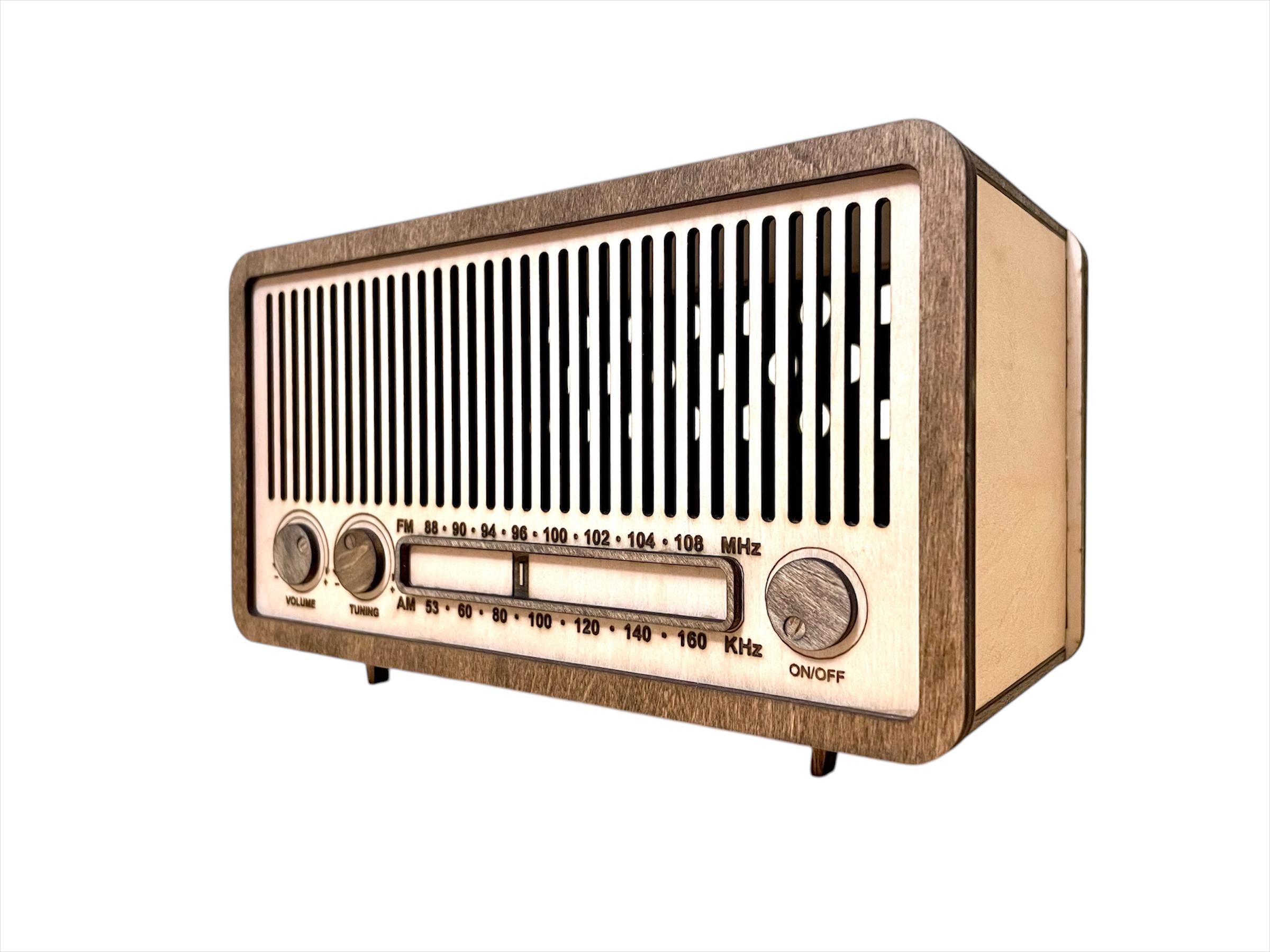 Vintage Radio for Bluetooth Speaker | Laser Cut | Digital File - Etsy