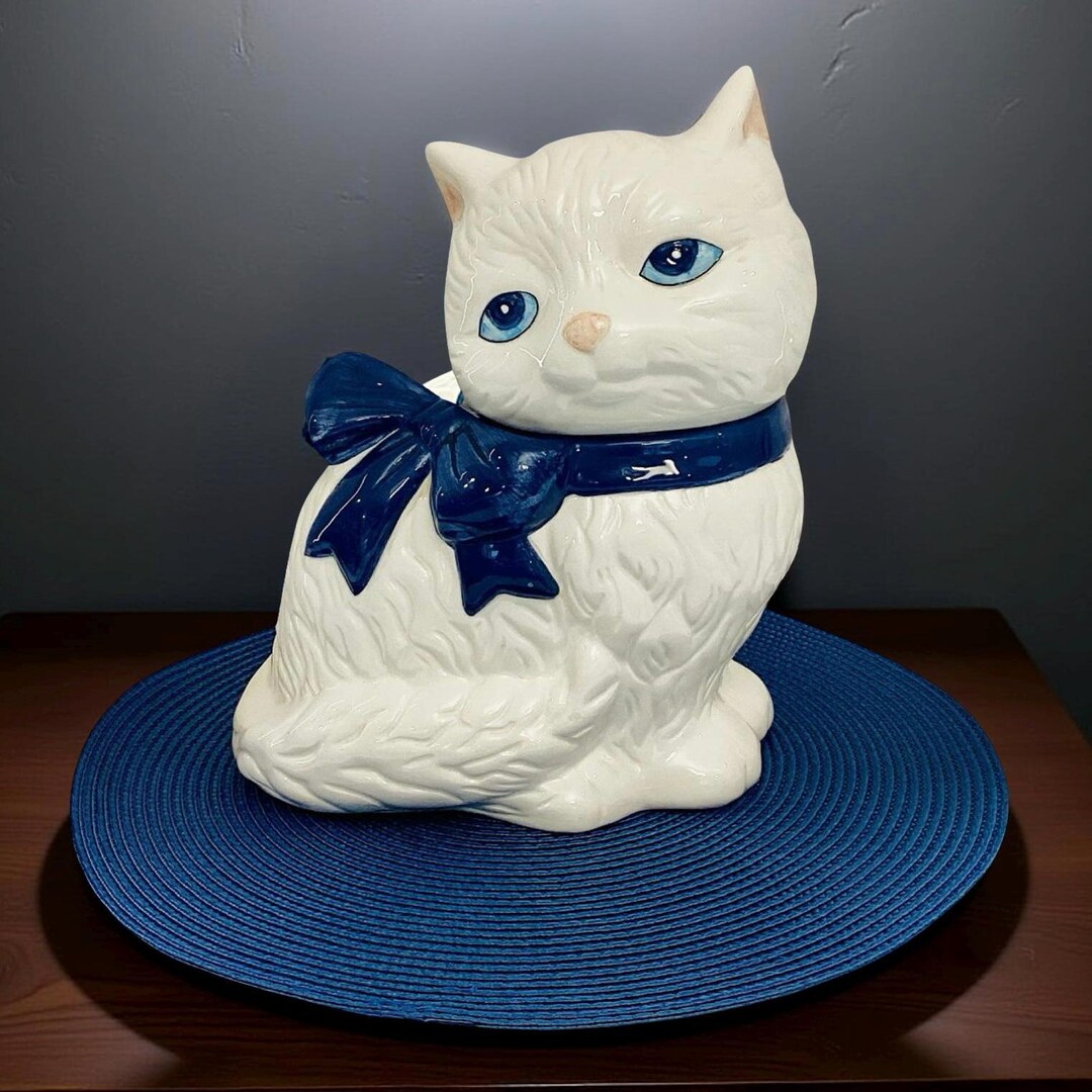 Vintage Cat Cookie Jar Collector Gift for the Cat Lover - Etsy