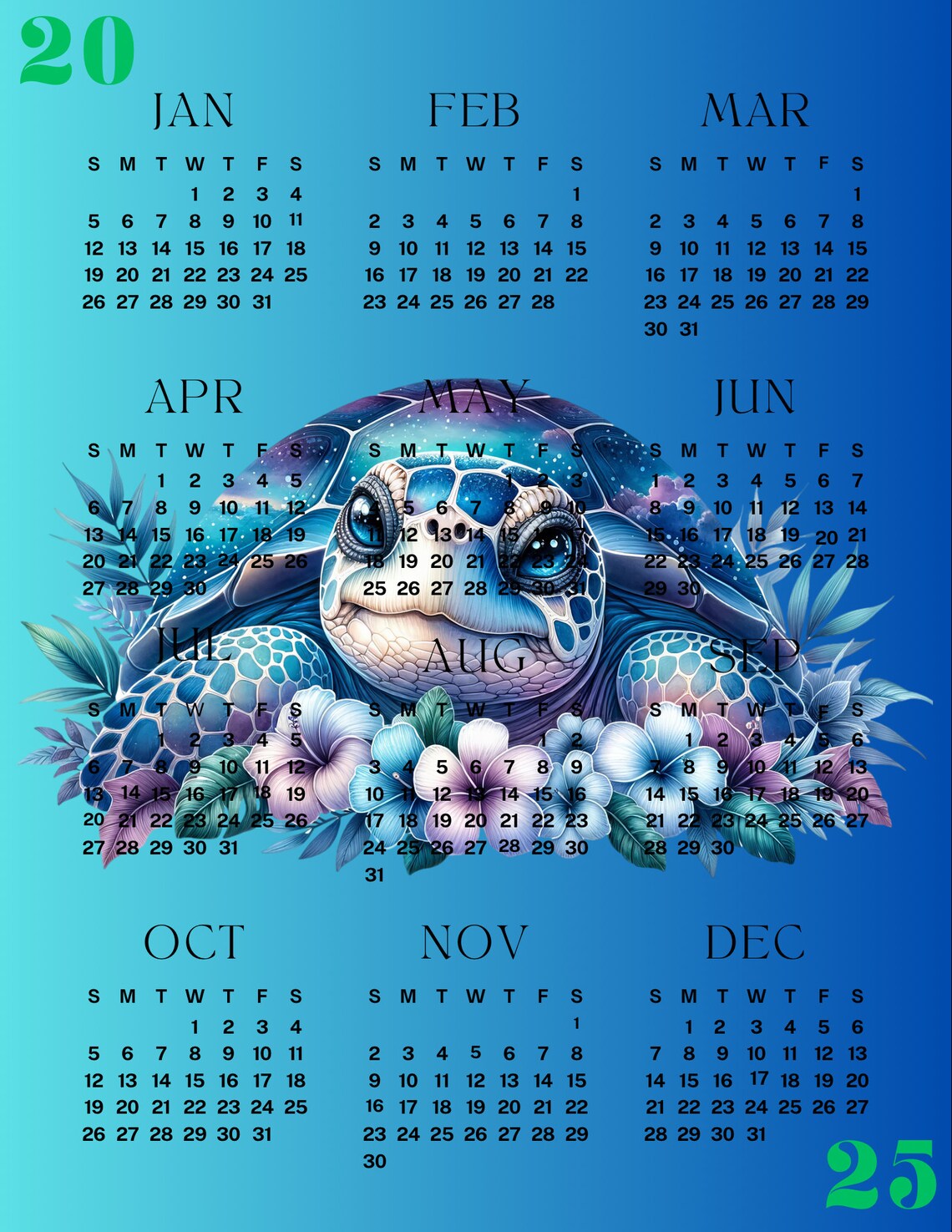 2025 Magnet Calendar - Etsy