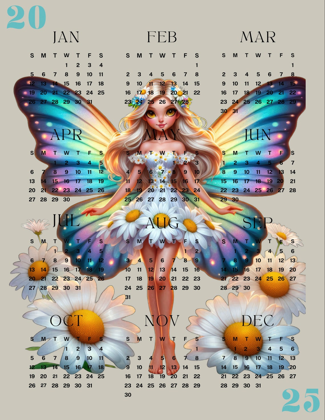 2025 Magnet Calendar - Etsy