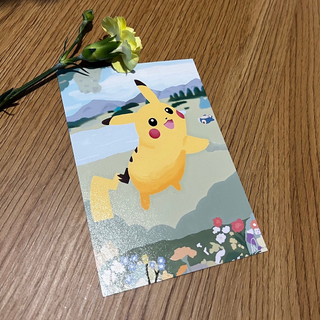 Pikachu Pokemon Spring Print - Etsy
