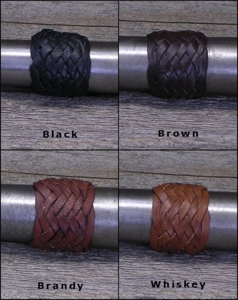 Braided Leather Necklace - Etsy