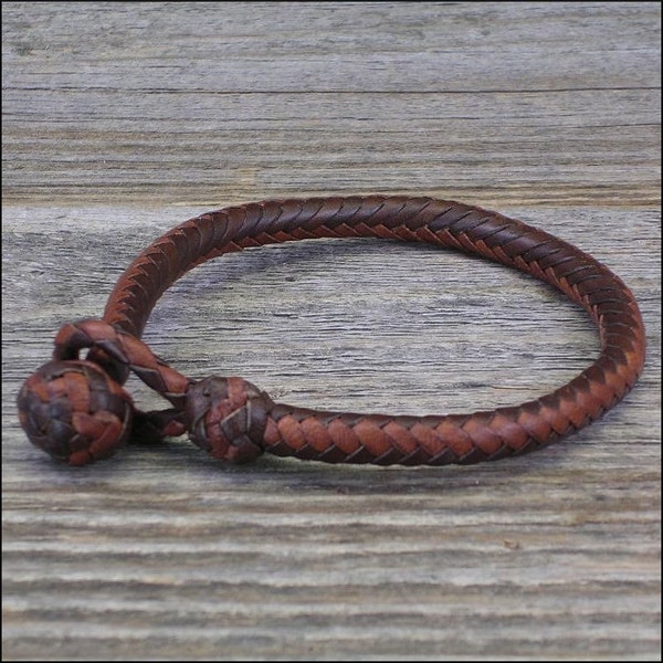 Braided Leather Bracelet - Etsy