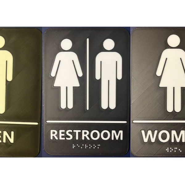 Gender Bathroom Sign - Etsy