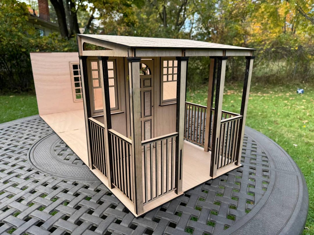 Stackable Porch for Dollhouse Room Box & Diorama | 1:6, 1\12 Scale - Etsy