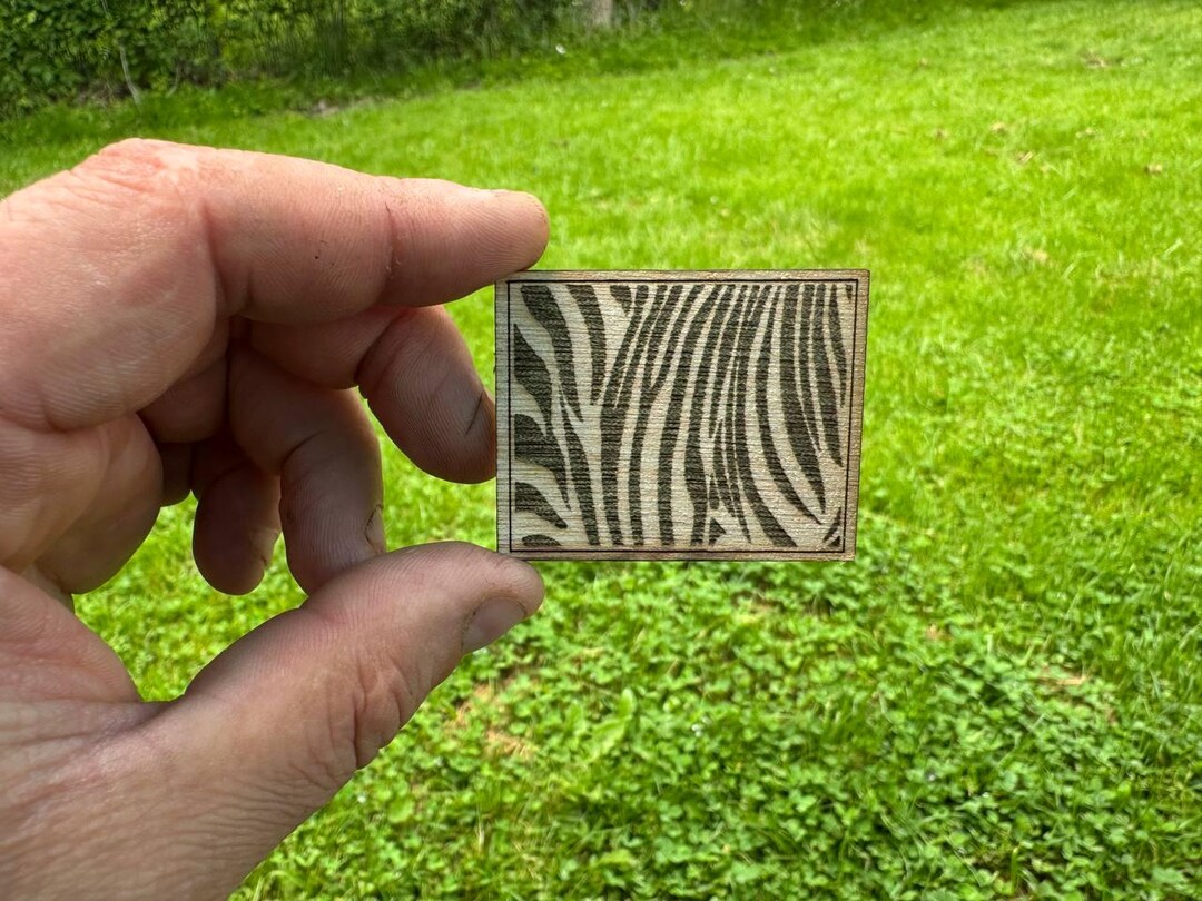 Miniature Zebra Wall Art for Dollhouse or Diorama Decoration – Wood ...
